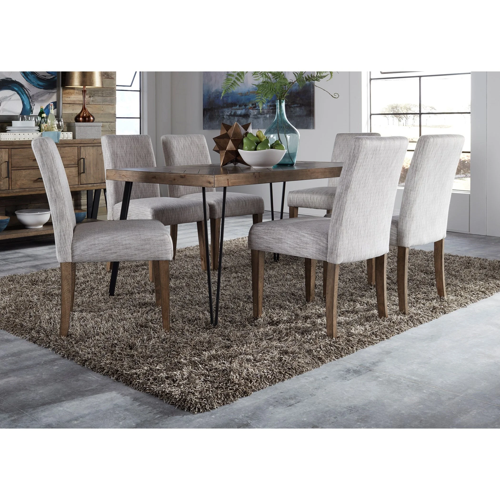 Liberty Furniture Horizons 42-CD-7RLS Contemporary 7-Piece Rectangular Table Set | Thornton ...